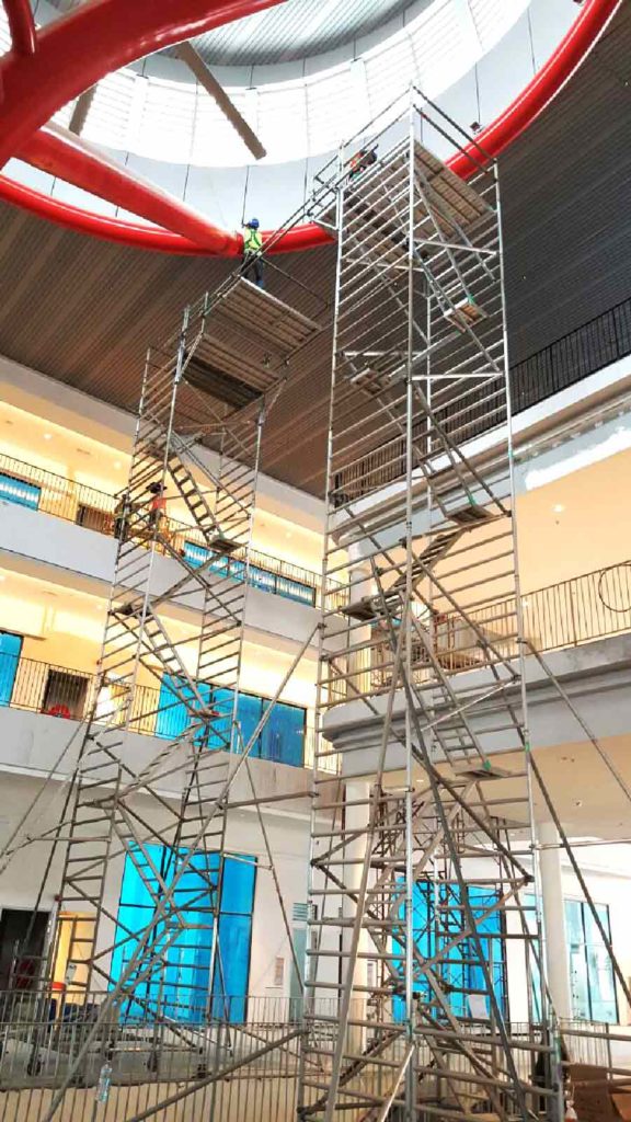 Mobile Aluminium Tower Scaffold with Bridge | TS Scaffolding